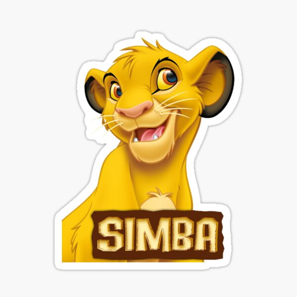 "Lion King Simba" Sticker for Sale by PreGAty | Redbubble