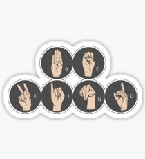 Sign Language: Stickers | Redbubble