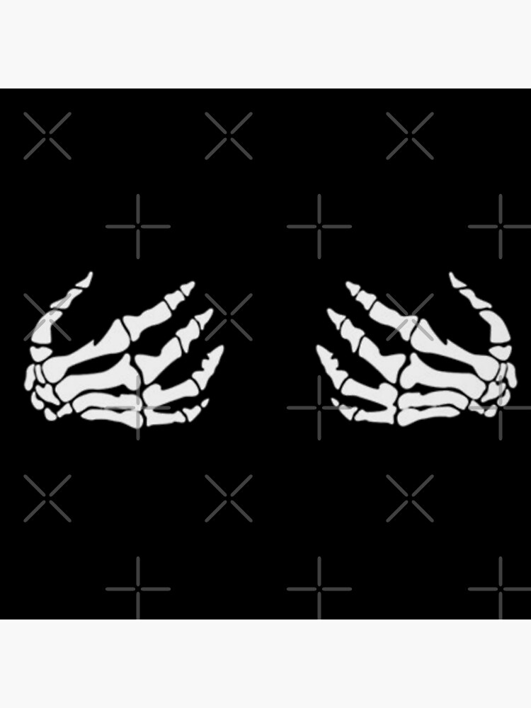 "aesthetic two hands skeleton pinterest vibe" Poster for Sale by Tattu ...