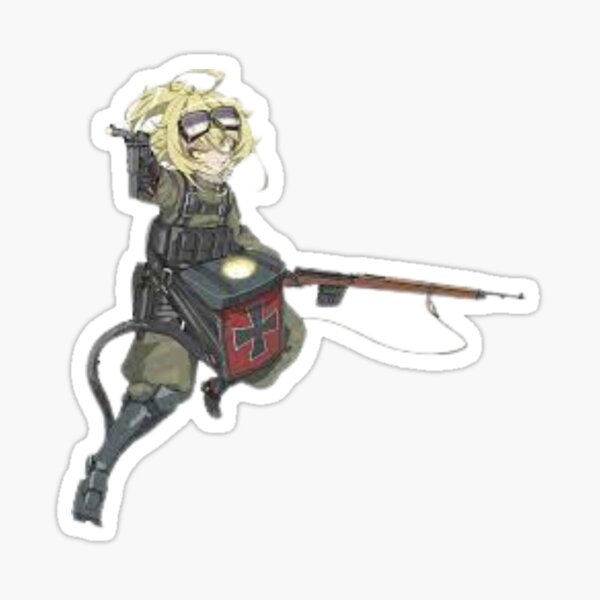 " youjo senki Tanya - Tanya von Degurechaff" Sticker for Sale by ...