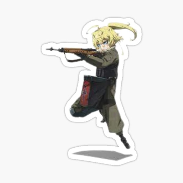 " youjo senki Tanya - Tanya von Degurechaff" Sticker for Sale by ...