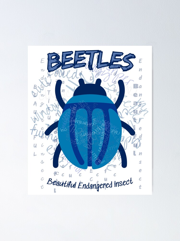 " Endangered Beetles" Poster for Sale by yassooarts | Redbubble