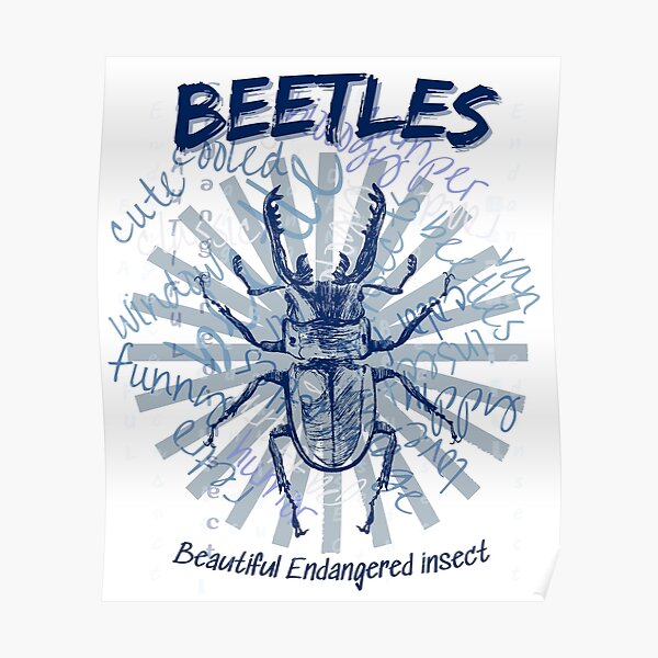 " Endangered Beetles" Poster for Sale by yassooarts | Redbubble