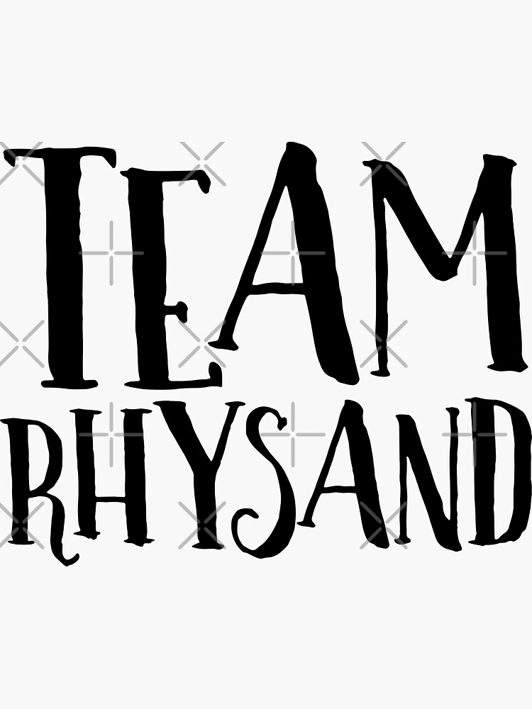 "Rhysand - Team Rhysand - ACOTAR" Sticker for Sale by yairalynn | Redbubble