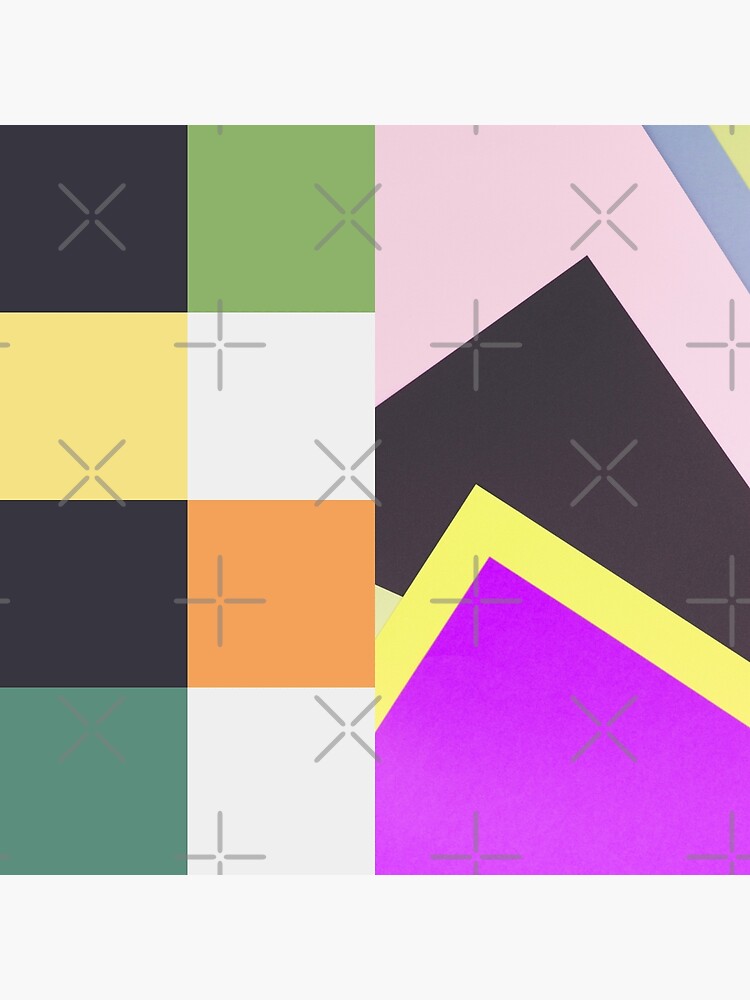 "Boho Chic Aesthetic Color Block Geometric | Black White Vintage Pastel ...