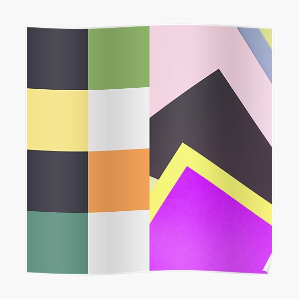 "Boho Chic Aesthetic Color Block Geometric | Black White Vintage Pastel ...