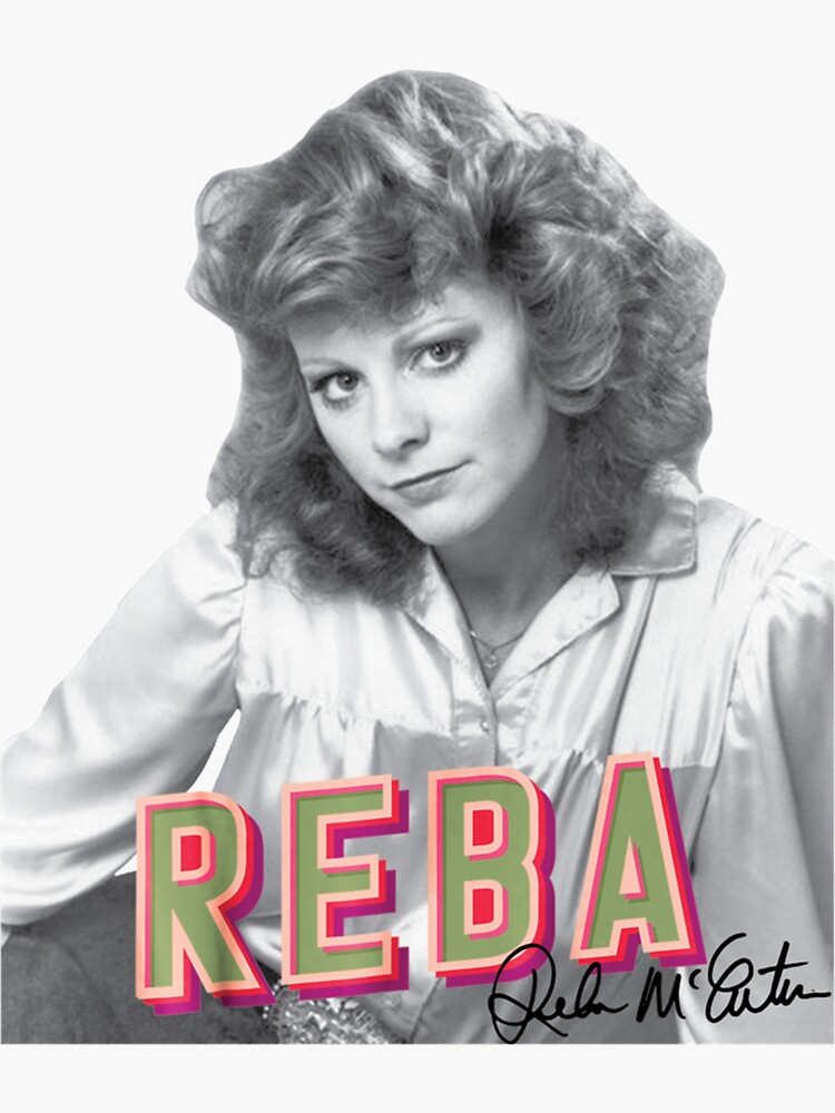 "Reba Vintage with Signature " Sticker for Sale by RainAndTees2 | Redbubble