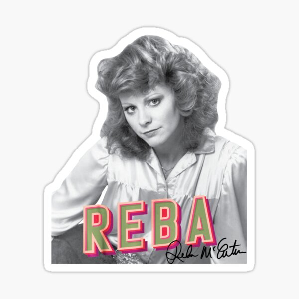 "Reba Vintage with Signature " Sticker for Sale by RainAndTees2 | Redbubble