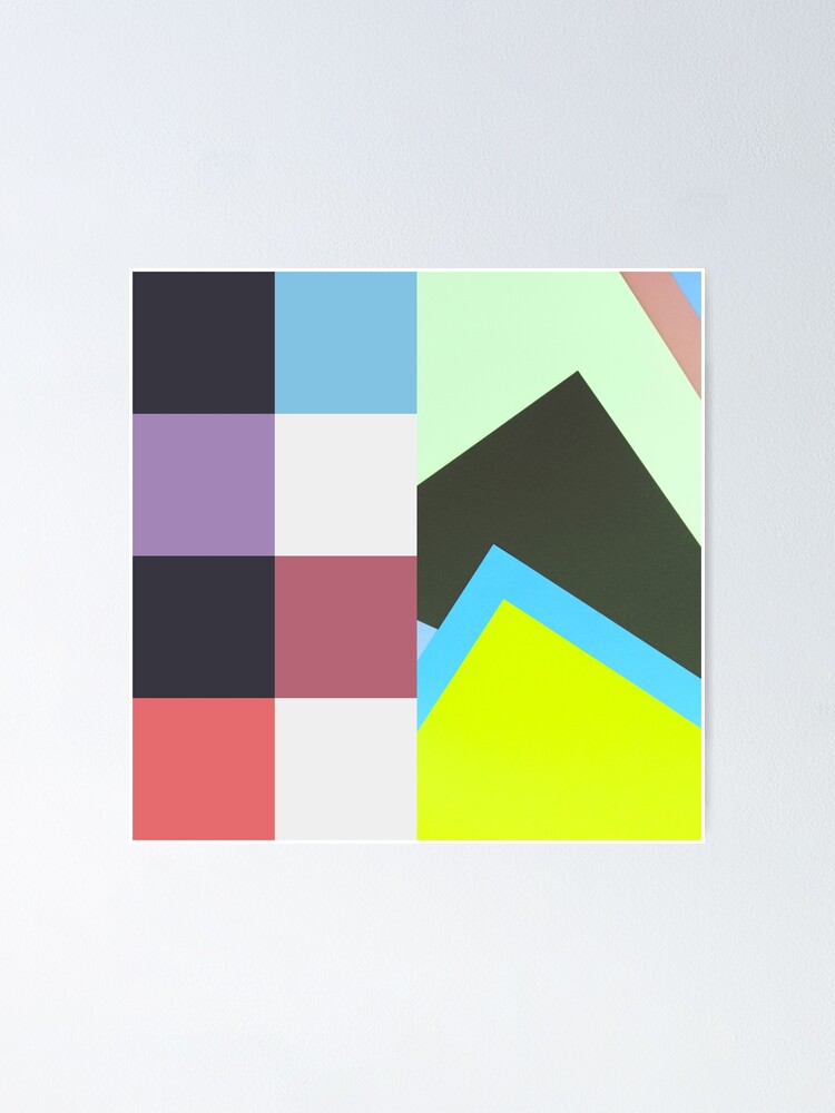 "Boho Chic Aesthetic Color Block Geometric | Black White Vintage Pastel ...