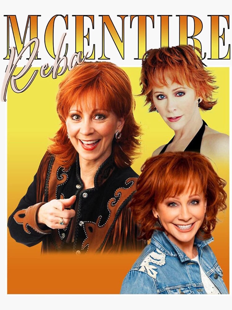 "Reba Vintage" Sticker for Sale by RainAndTees2 | Redbubble