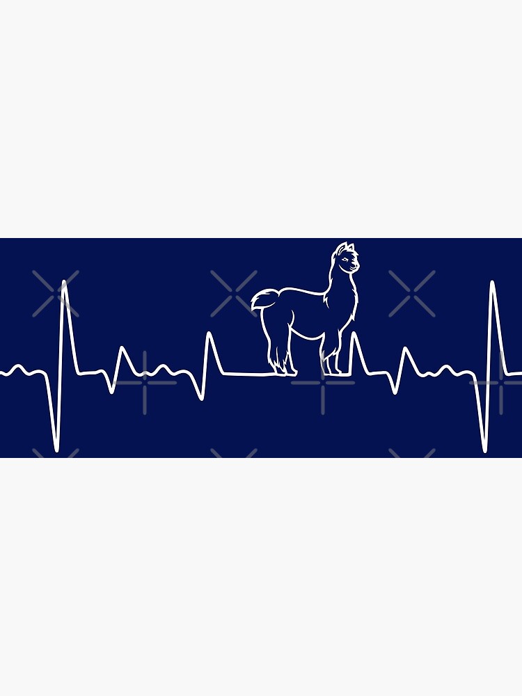"Alpaca heartbeat EKG" Poster for Sale by ProMySign | Redbubble