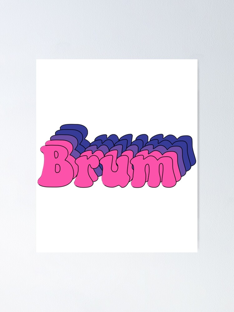 "Birmingham Brum LGBT flag Bisexual pride bi Rainbow Colour" Poster for ...