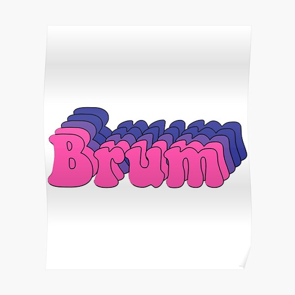 "Birmingham Brum LGBT flag Bisexual pride bi Rainbow Colour" Poster for ...