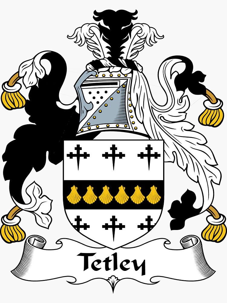 "Tetley or Titley" Sticker for Sale by HaroldHeraldry | Redbubble