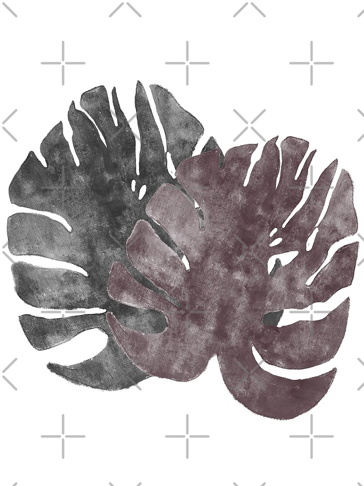 "Simple Monstera Tropical Leaves" Poster for Sale by TheMerchPeddler ...