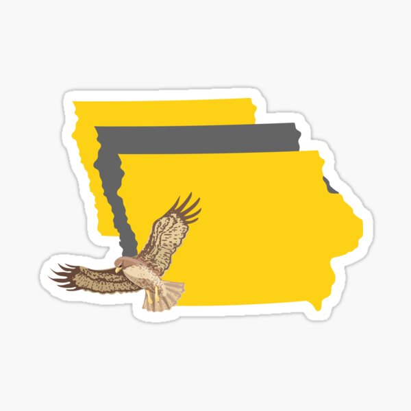 "Iowa Border, Hawkeyes" Sticker for Sale by LatterDaze | Redbubble