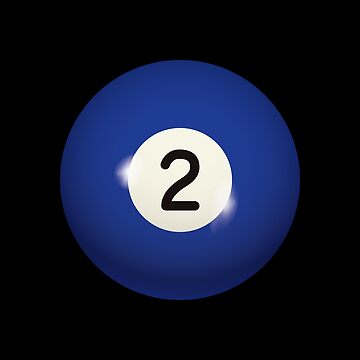 "Billiards 2 Ball Pool Player" Sticker for Sale by jmbeezee | Redbubble