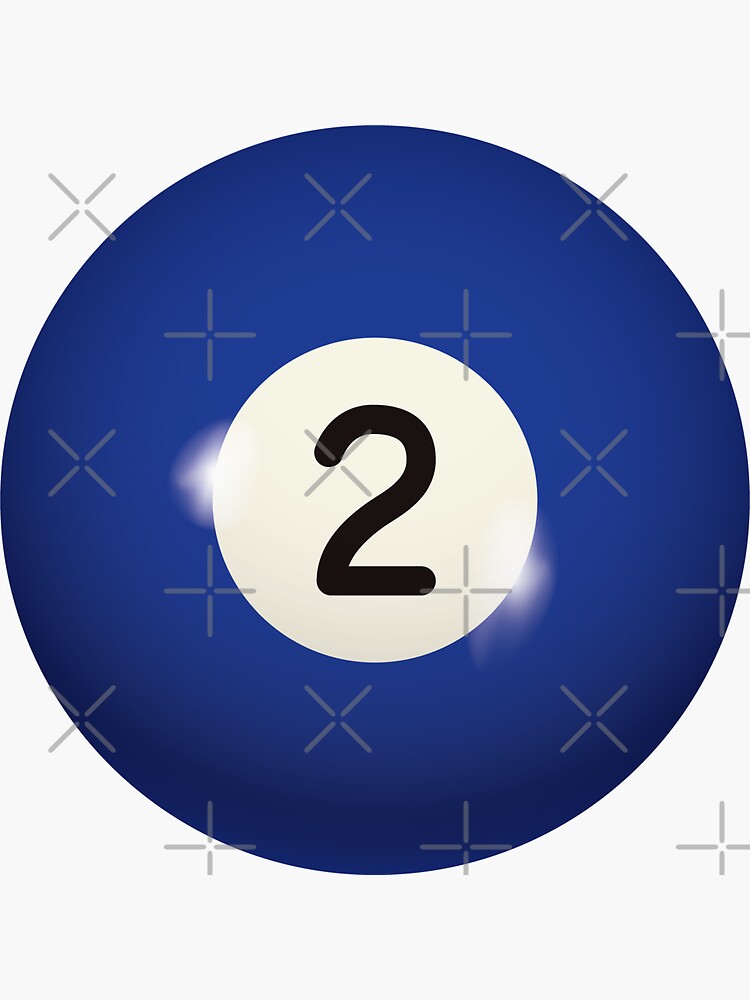 "Billiards 2 Ball Pool Player" Sticker for Sale by jmbeezee | Redbubble