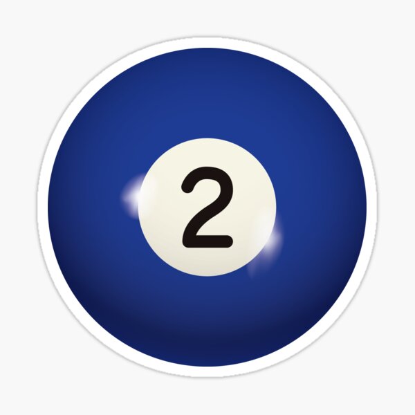 "Billiards 2 Ball Pool Player" Sticker for Sale by jmbeezee | Redbubble