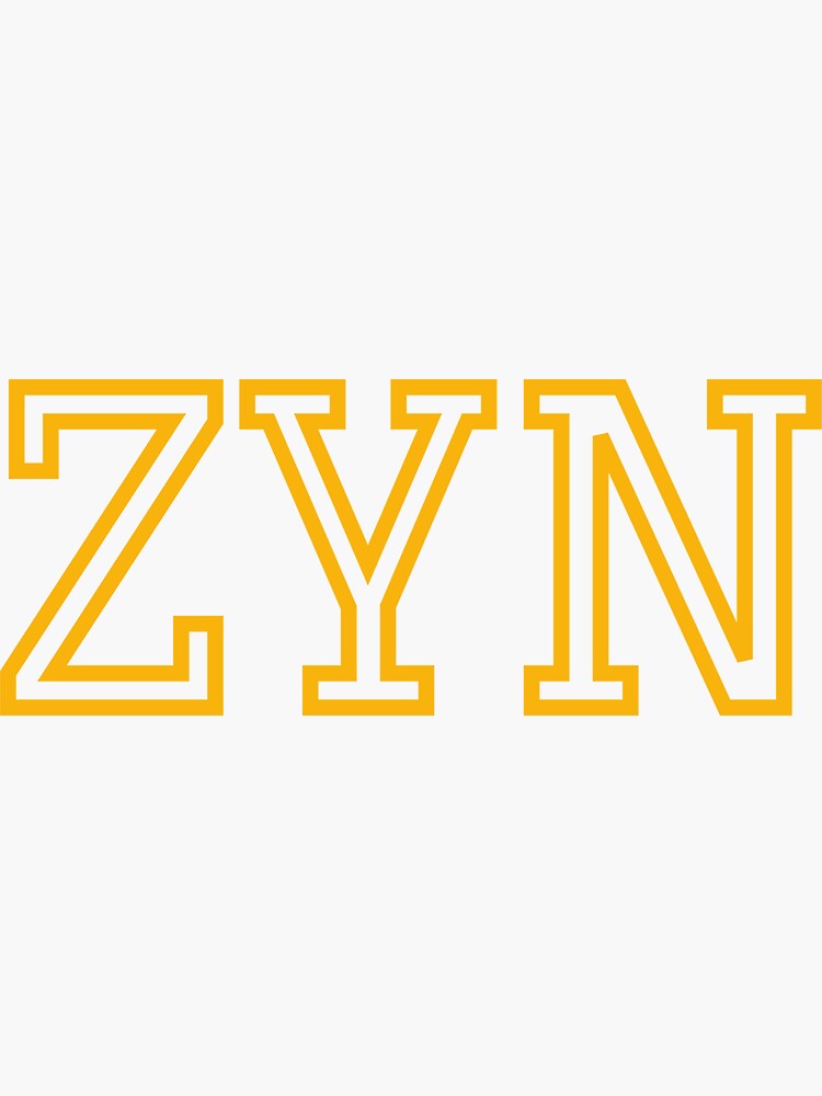 "ZYN" Sticker for Sale by AVATAR-MANIA | Redbubble