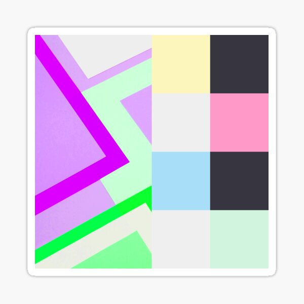 "Boho Chic Aesthetic Color Block Geometric | Black White Pastel Blue ...