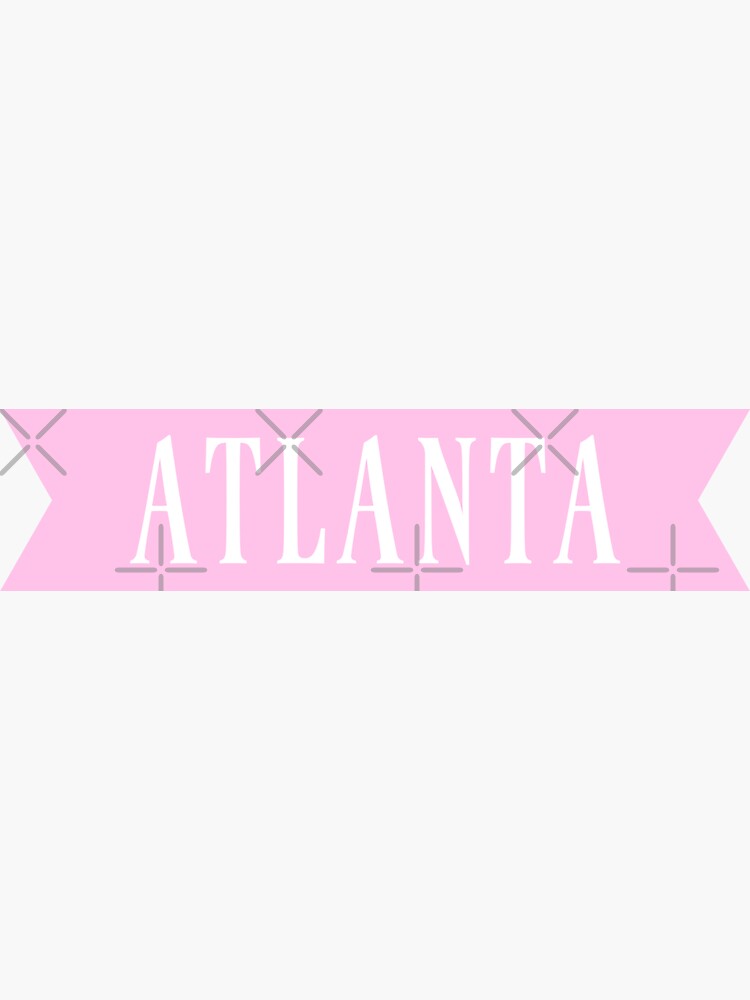 "atlanta banner" Sticker for Sale by venusbyliv | Redbubble