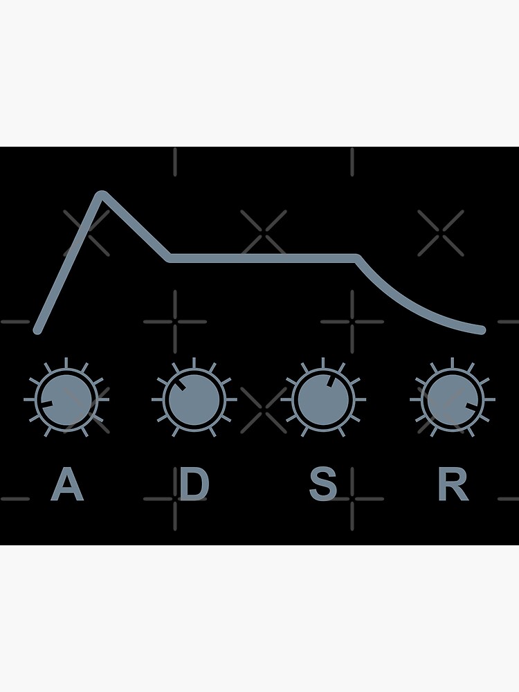 "Synth ADSR" Poster for Sale by AtomicMalibu | Redbubble