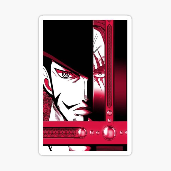 "One Piece Dracule Mihawk" Sticker for Sale by JohnFleischman | Redbubble