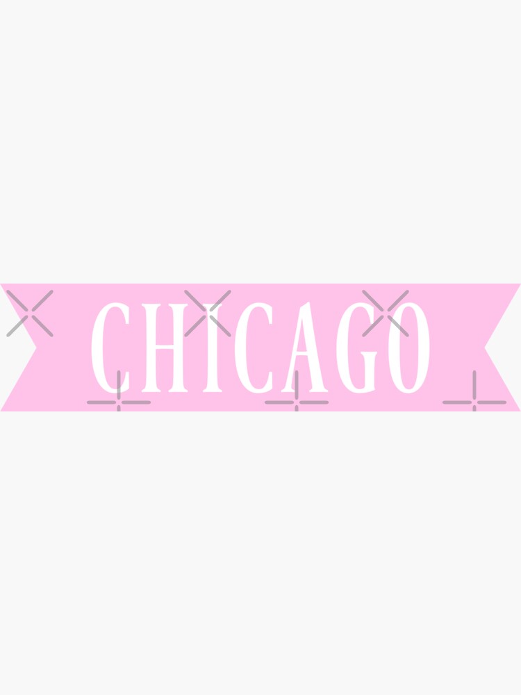 "chicago banner" Sticker for Sale by venusbyliv | Redbubble