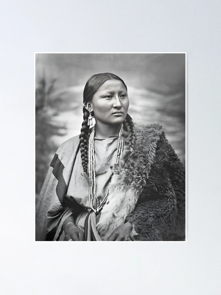 Native American Woman War Chief Pretty Nose Painting By