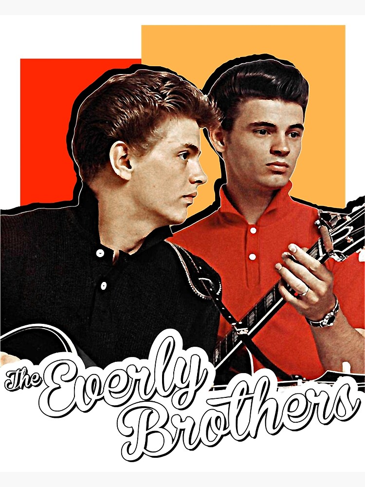 Poster « Les Everly Brothers Rock n Roll Duo FanArt », par talbotowu6 ...