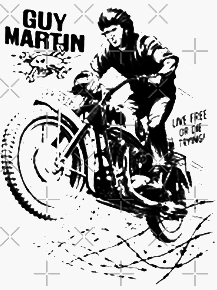 "Guy Martin The Legendary Isle Of Man " Sticker for Sale by PPriyanka ...