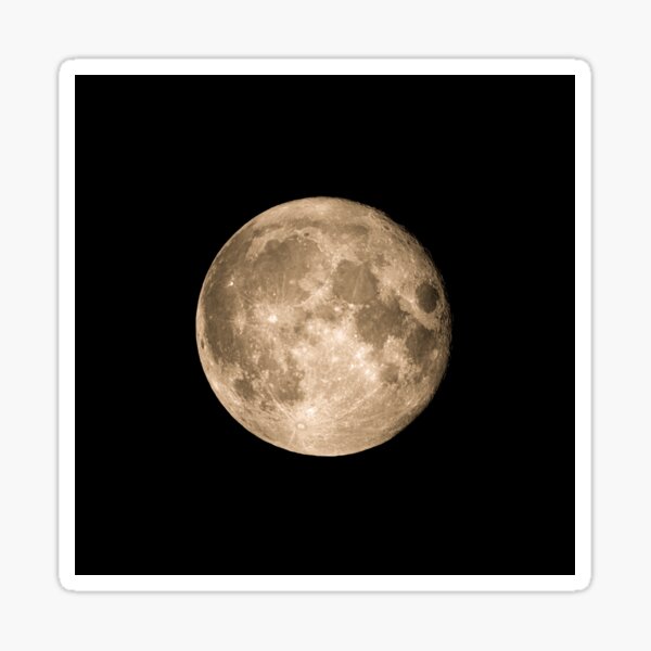 "Full moon " Sticker for Sale by MargrietV | Redbubble