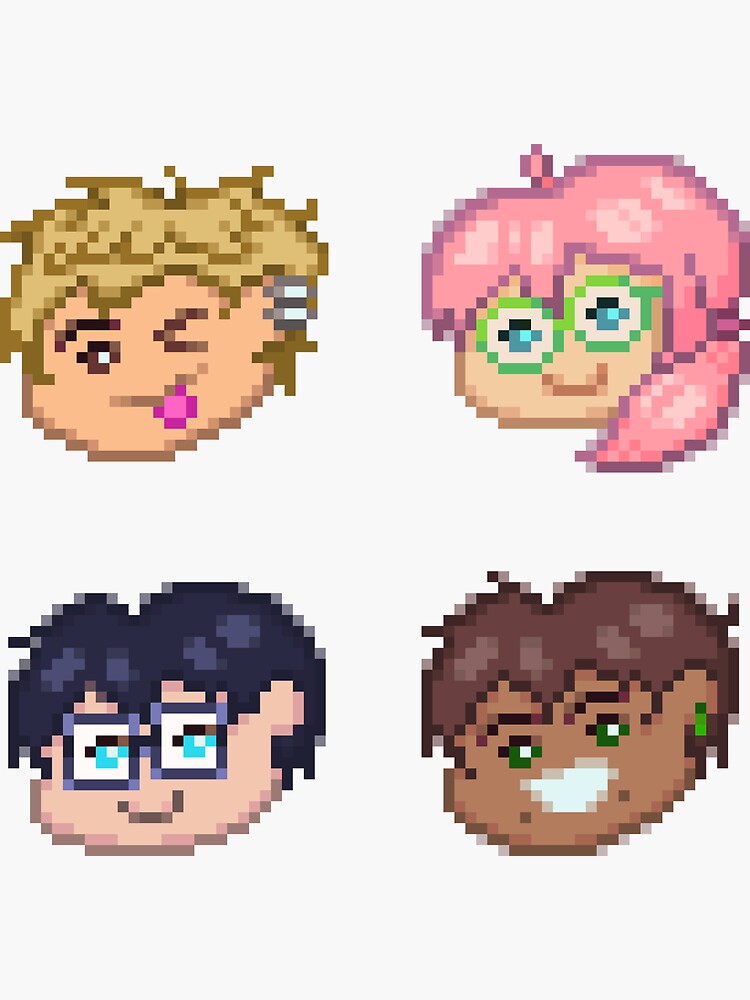 "Blooming Panic 32-bit Boys" Sticker for Sale by MsRandom1401 | Redbubble