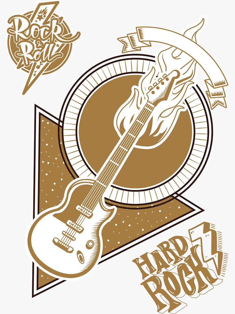 "Hard rock" Sticker for Sale by Zedan-Zahid | Redbubble