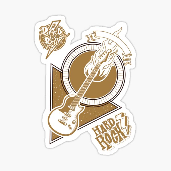 "Hard rock" Sticker for Sale by Zedan-Zahid | Redbubble