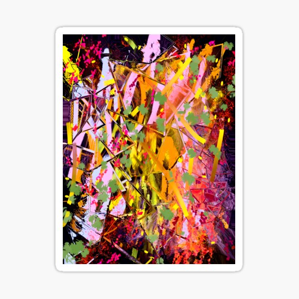 "Autumnal Abstract 3 (abstract expressionism landscape nature painting ...