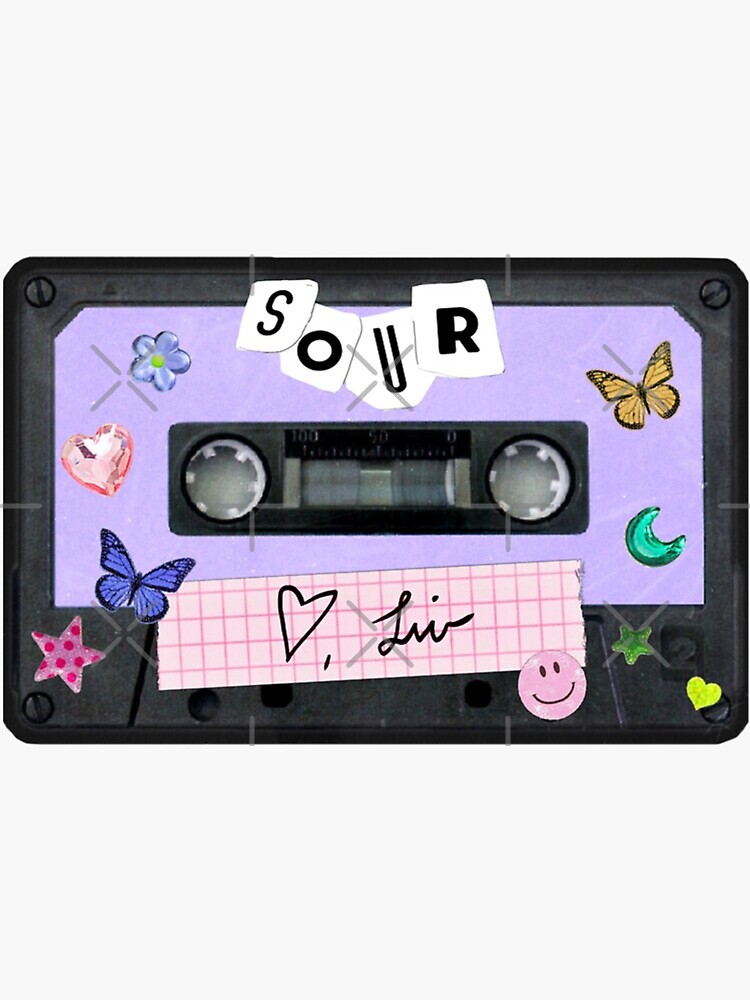 "Sour" Sticker for Sale by alessandrakan | Redbubble