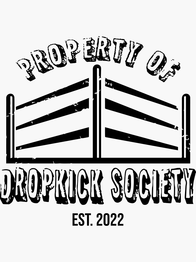 "DropKick Society Official Logo" Sticker for Sale by DropkickSociety ...