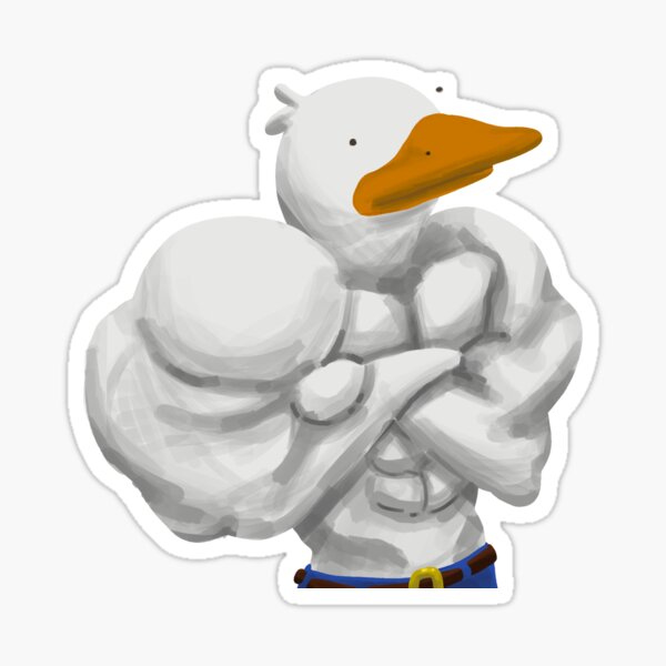 "Buff duck" Sticker for Sale by Easykiel-art | Redbubble