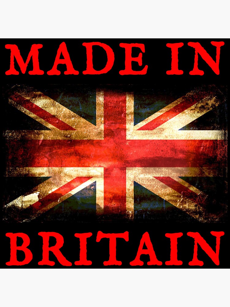 "Made In Britain" Sticker for Sale by swaise | Redbubble