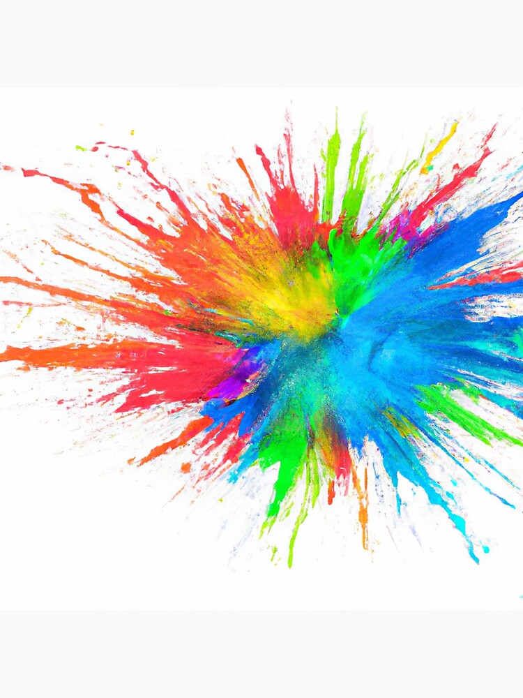 "A rainbow explosion on a white background" Sticker for Sale by ...