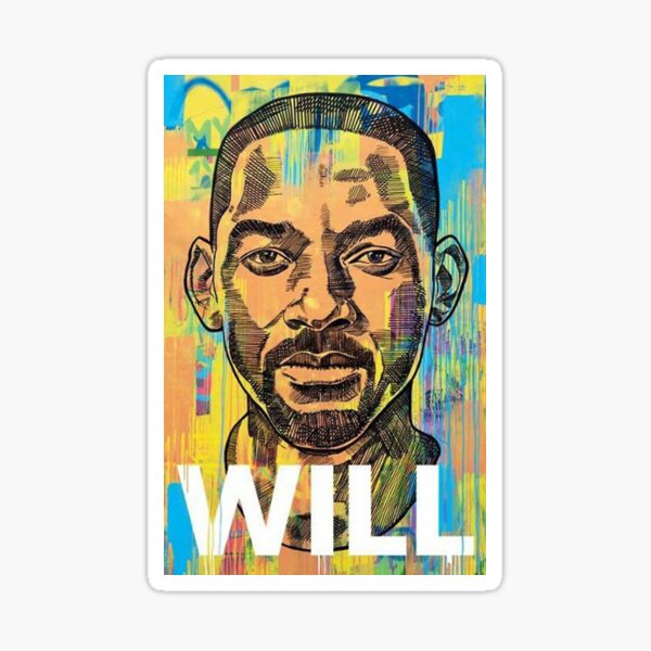 "Will smith fan art" Sticker for Sale by maynardbrr | Redbubble