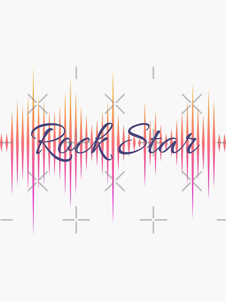 "Rockstar" Sticker for Sale by hibstore123 | Redbubble
