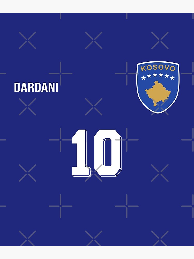 Póster «Equipo Nacional de Fútbol de Kosovo Fútbol Retro Dardani Número ...