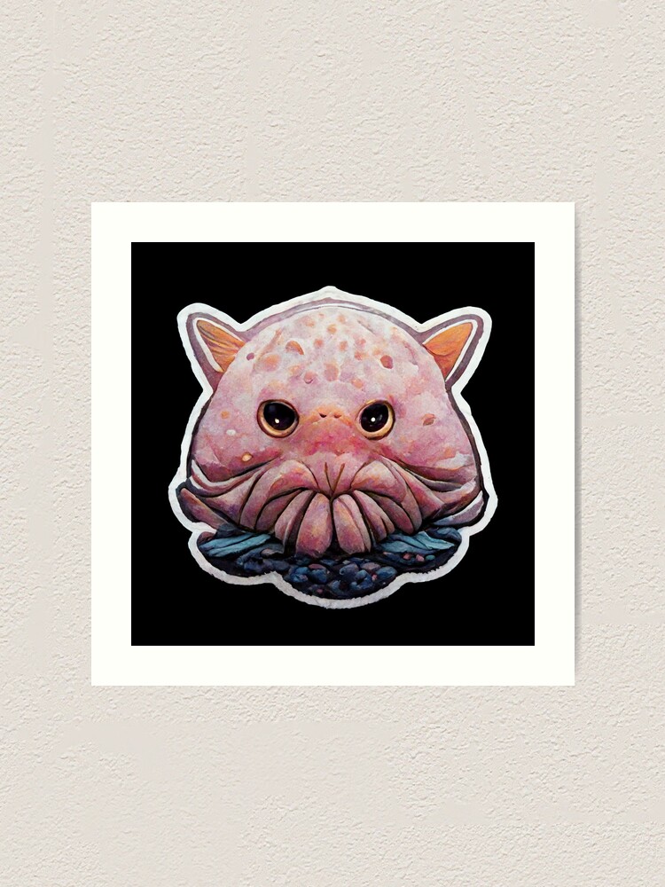 "Ugly Blobfish Illustration" Art Print for Sale by meshhead | Redbubble