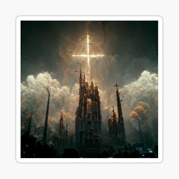 "Holy Cross" Sticker for Sale by In-Jesus-Art | Redbubble