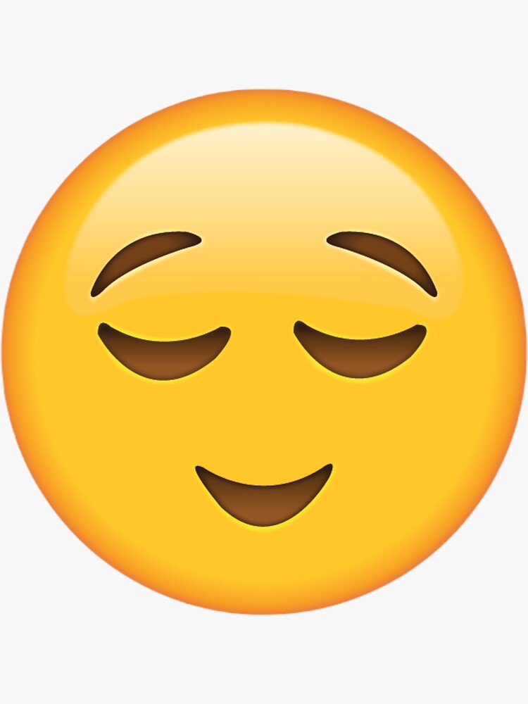 "Feel Good Emoji" Sticker for Sale by EliasBNSA | Redbubble