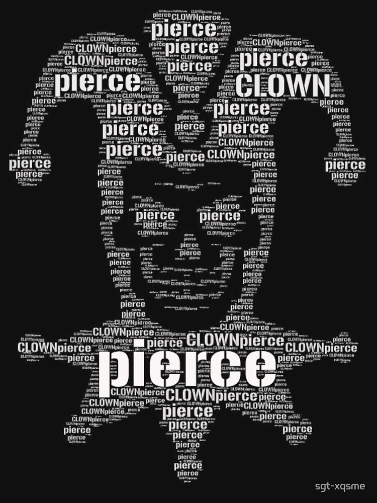 "Clown Pierce joke scary typography Text Camping Adventure Outdoor" T ...