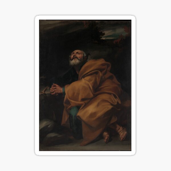 "The Tears of Saint Peter" Sticker for Sale by Goofy-Dragon | Redbubble